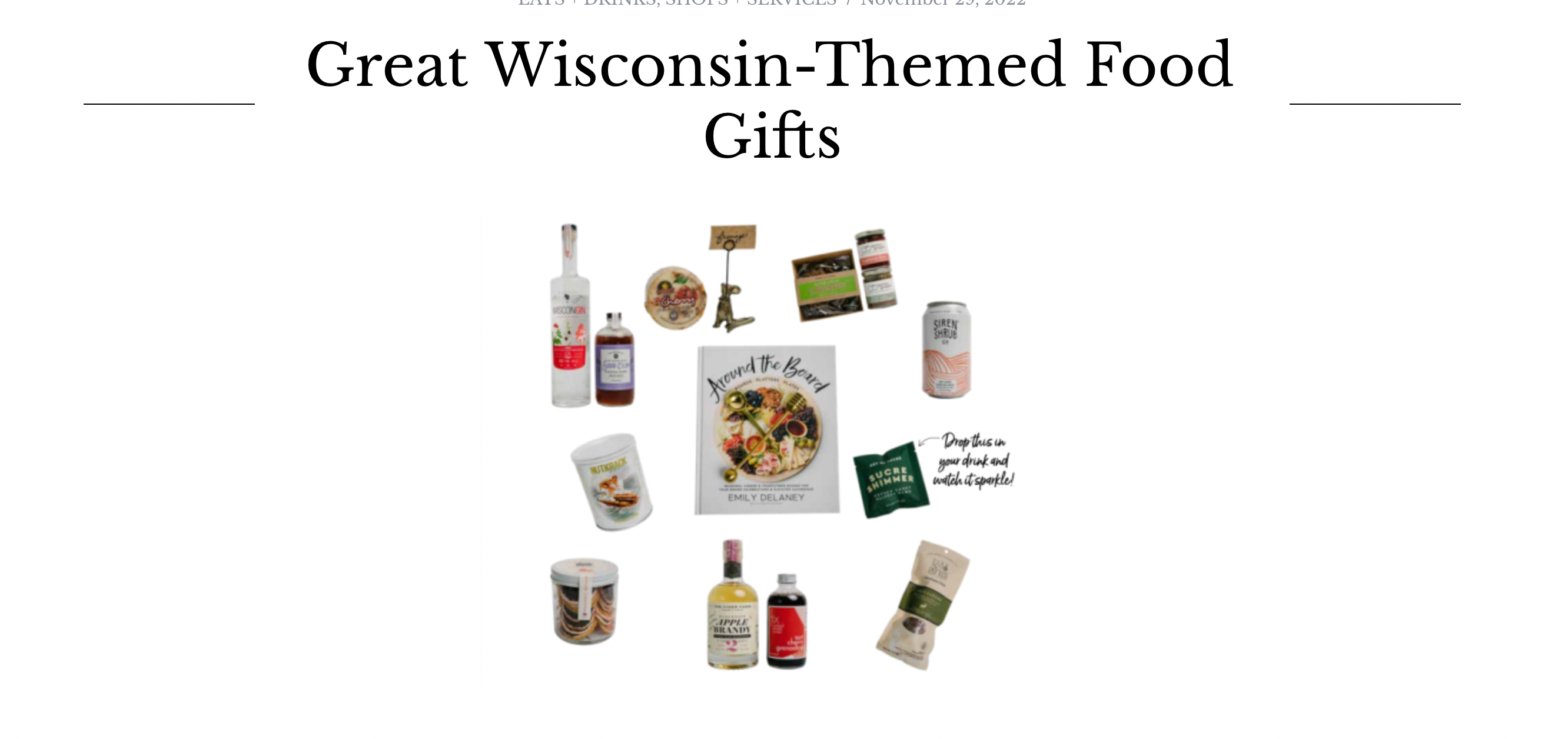 Wisconsin Themed Food Gifts – Siren Shrub Company